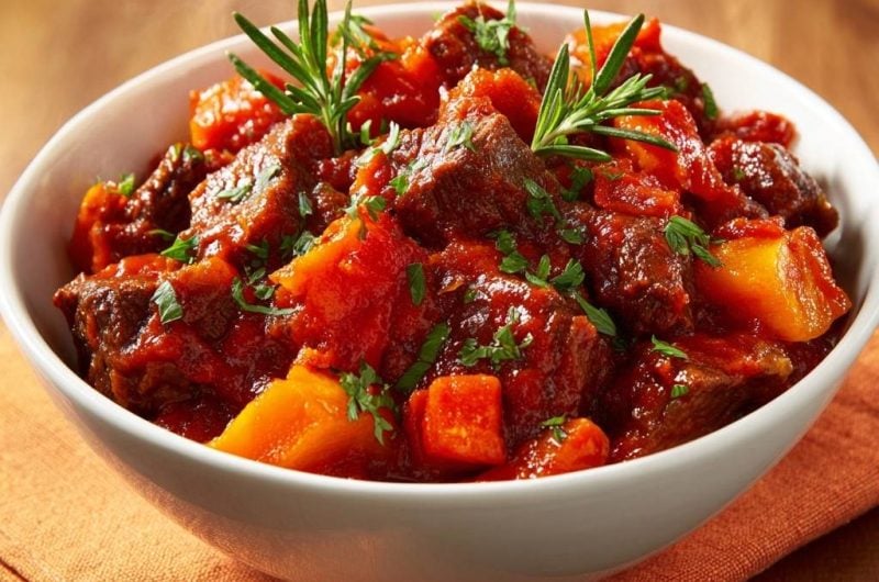 Zartes Rindfleischgulasch mit Karotten – Rezept - Lecker Happen